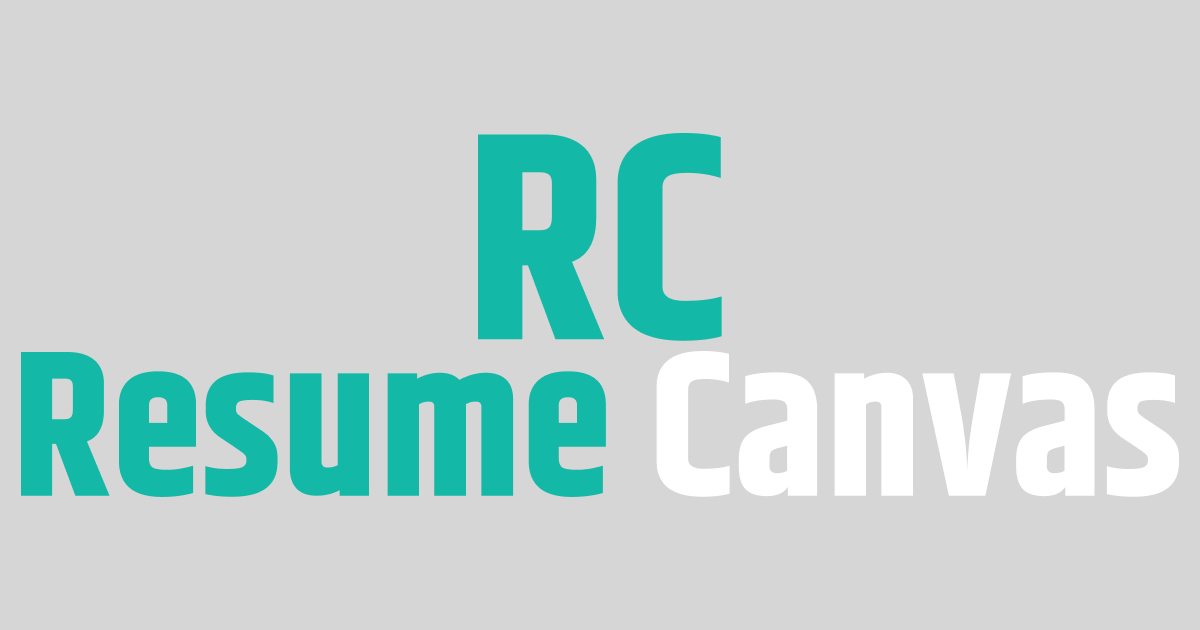Resume Canvas | Open Source Resume Builder | Free Open Source Resume ...